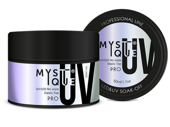 MYSTIQUE UV/LED No wipe Elastic Top «Pro-UV» Mystique, 50 мл., цена 1750 руб, купить в Москве ...
